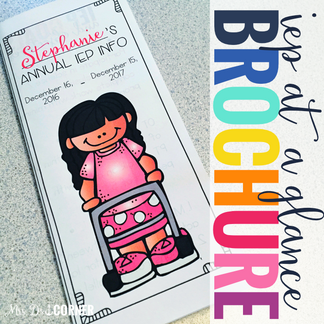Editable IEP at a Glance Brochure | IEP Snapshot Brochure – mrsdsshop