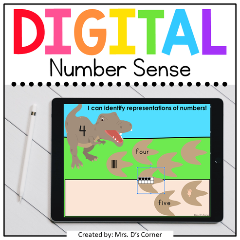 Dinosaur Number Sense Digital Activity | Distance Learning – mrsdsshop