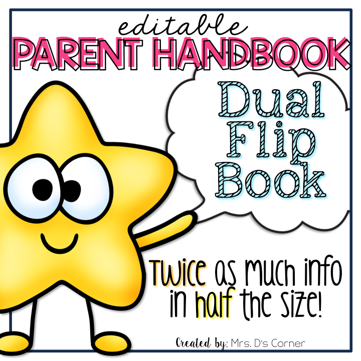 Editable Parent Handbook | Dual Tab Flip Book – mrsdsshop