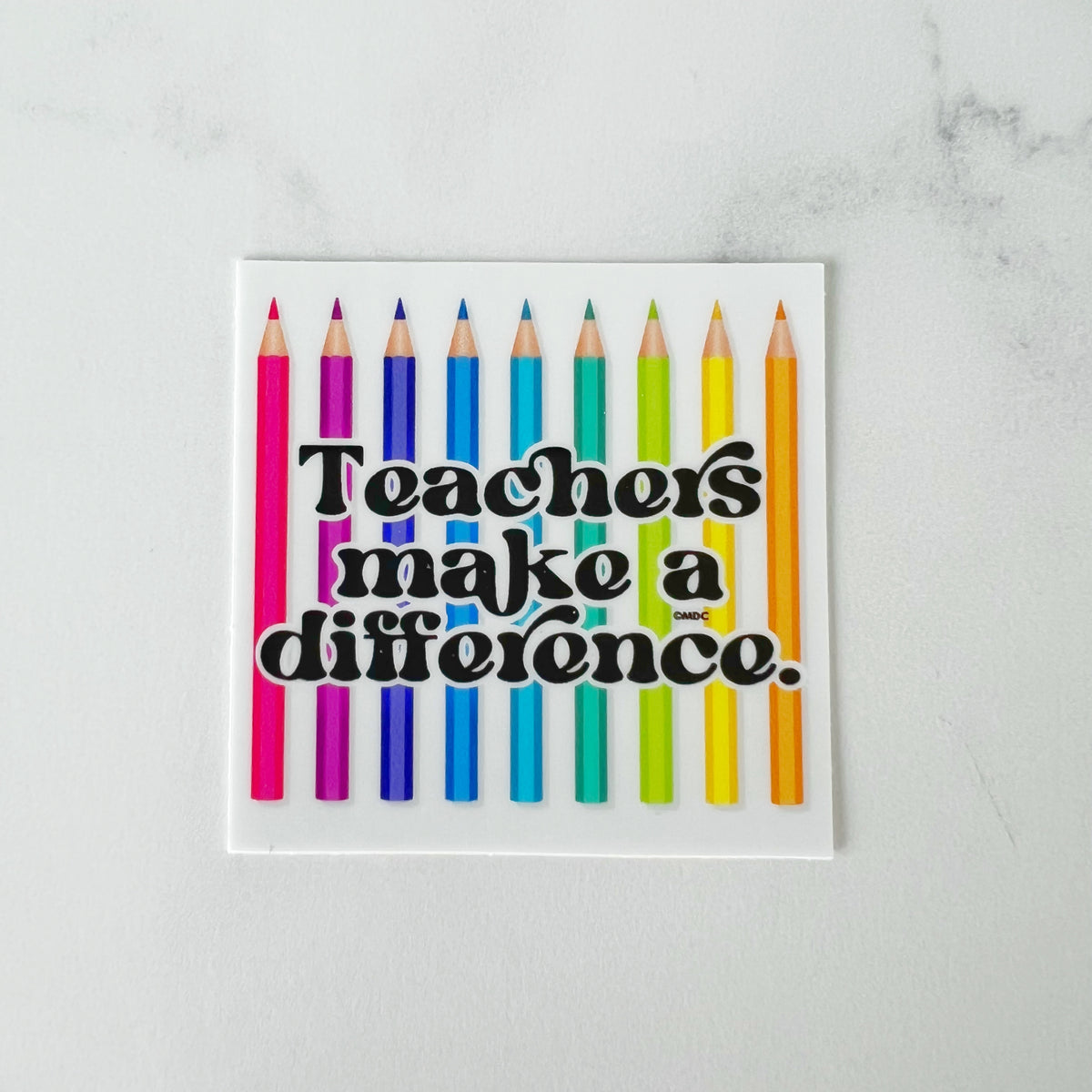 Teachers Make a Difference Sticker – mrsdsshop