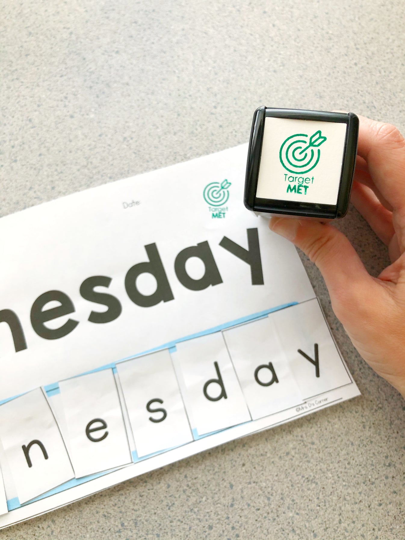 Target Met Self-inking Rubber Stamp | Mrs. D's Rubber Stamp Collection ...