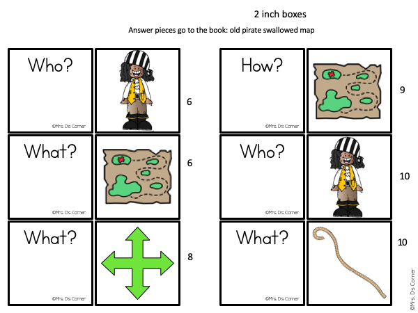 Old Pirate Swallowed a Map Book Companion [4 different activities ...