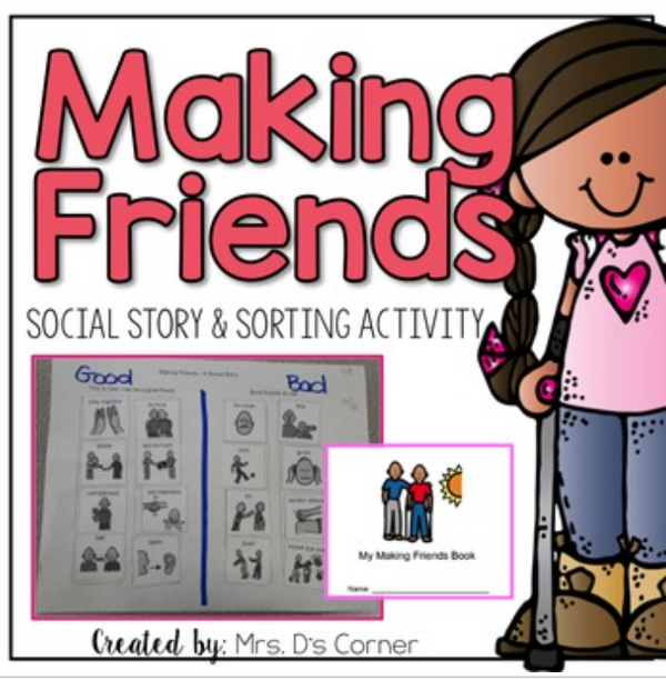 How to Make Friends Social Skill Practice and Sorting Activity – mrsdsshop