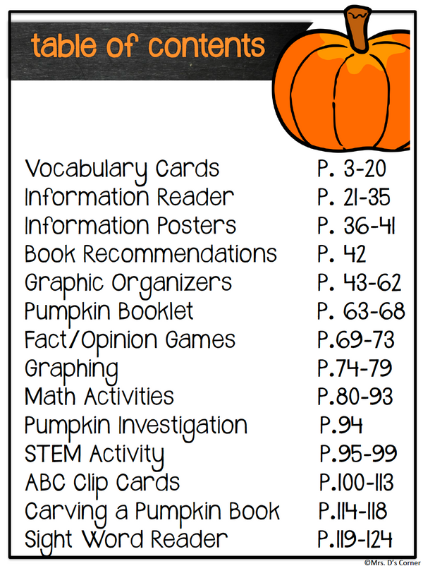 All About Pumpkins Unit | Cross-Curricular Unit of Study about Pumpkin ...