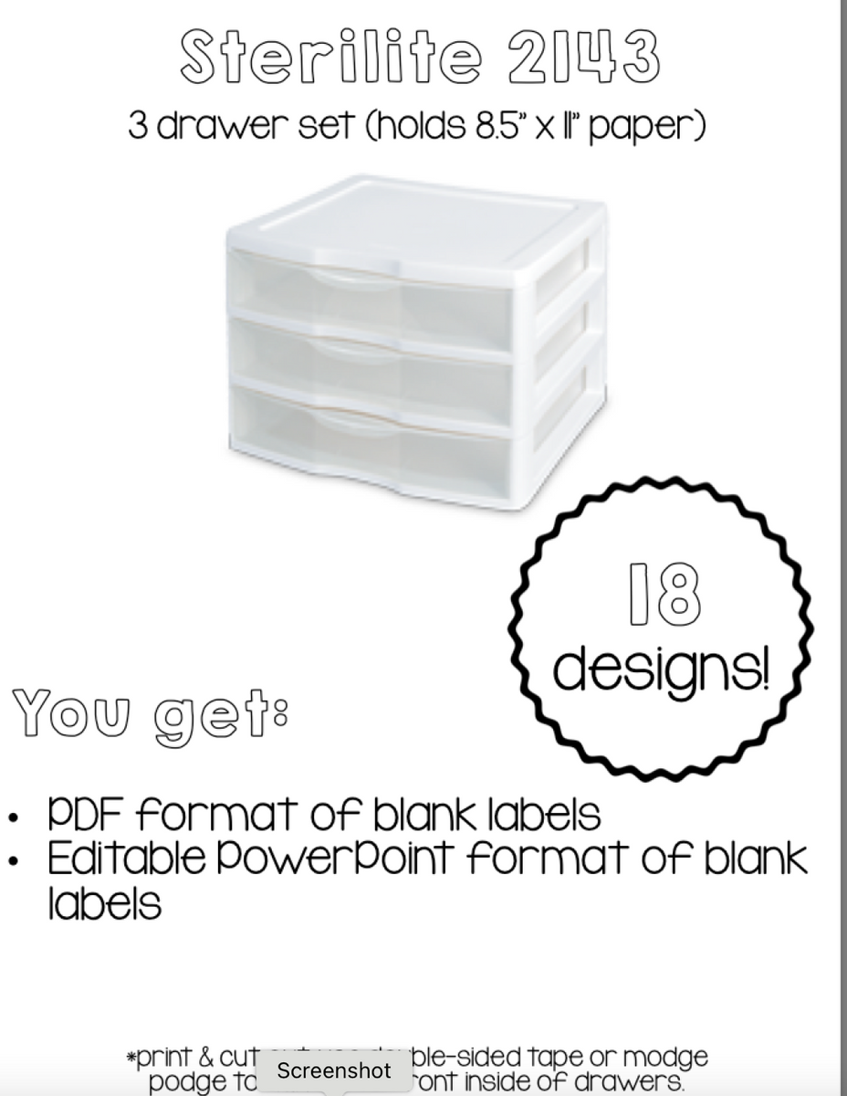 Sterilite Container Templates { Nautical Theme } – mrsdsshop