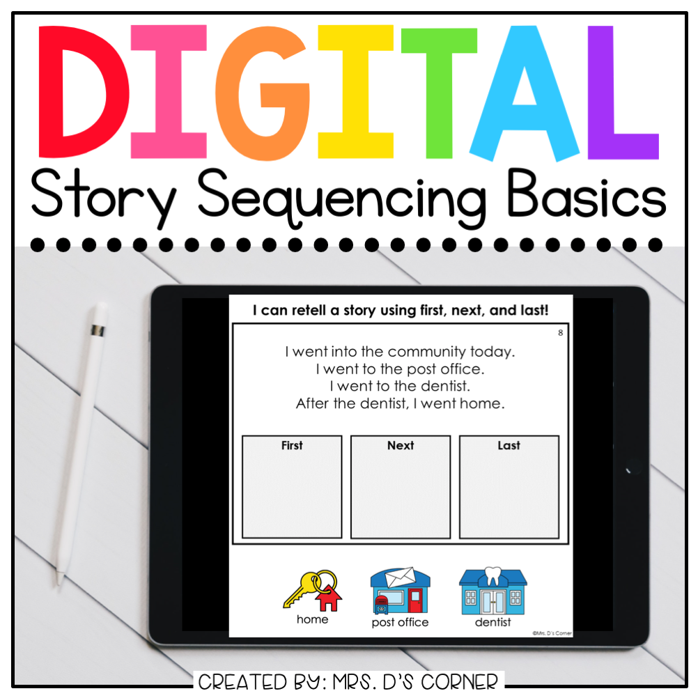 Sequencing a Story Digital Basics for Special Ed | Distance Learning ...