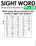 Fry 300 Interactive Sight Word Reader Bundle | Fry Sight Word Books ...