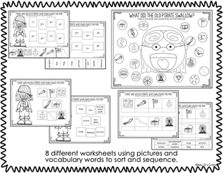 Old Pirate Swallowed a Map Book Companion [4 different activities ...