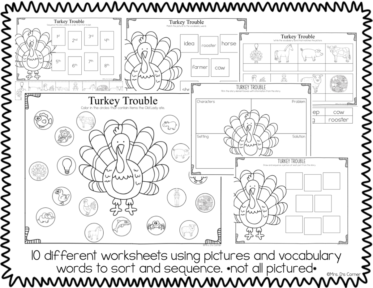 Turkey Trouble Book Companion – mrsdsshop