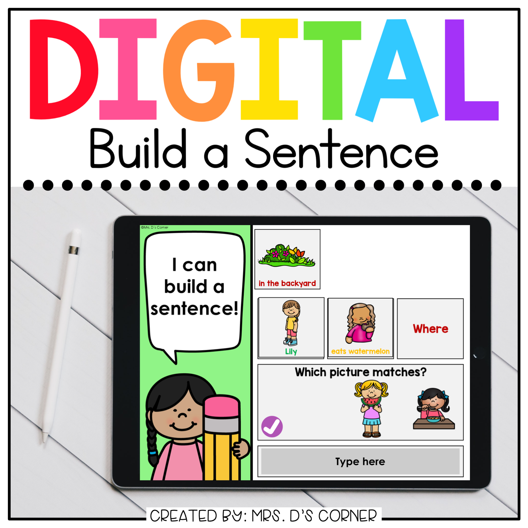 Build a Sentence End of Year Digital Activity | Distance Learning ...