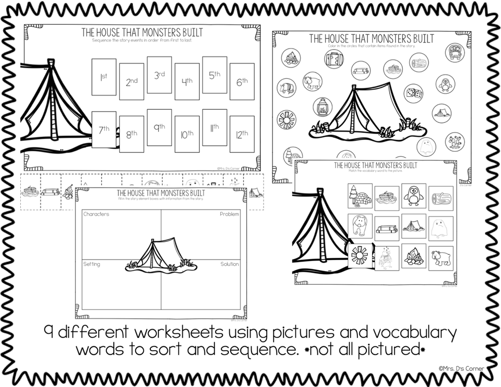 Tacky Goes to Camp Book Companion – mrsdsshop