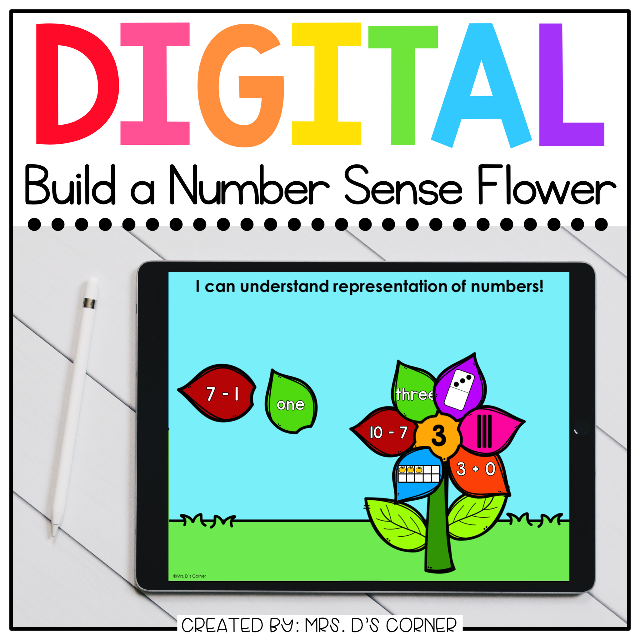 Build a Number Sense Flower Digital Activity | Distance Learning ...