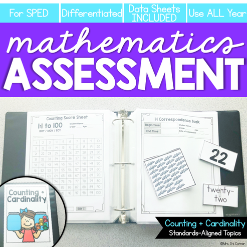 Counting and Cardinality Math Assessment for K-3 – mrsdsshop