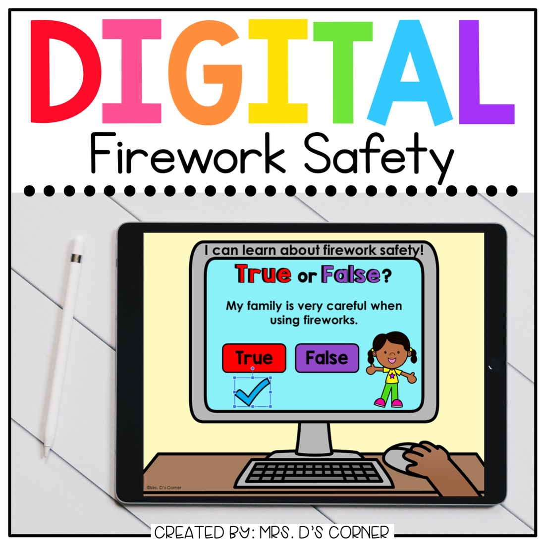 Firework Safety Digital Activity for Summer | Distance Learning – mrsdsshop