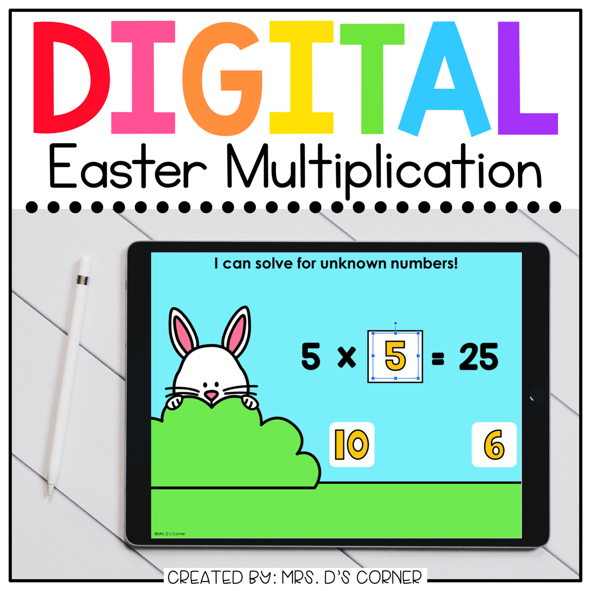Easter Multiplication Digital Activity | Distance Learning – mrsdsshop