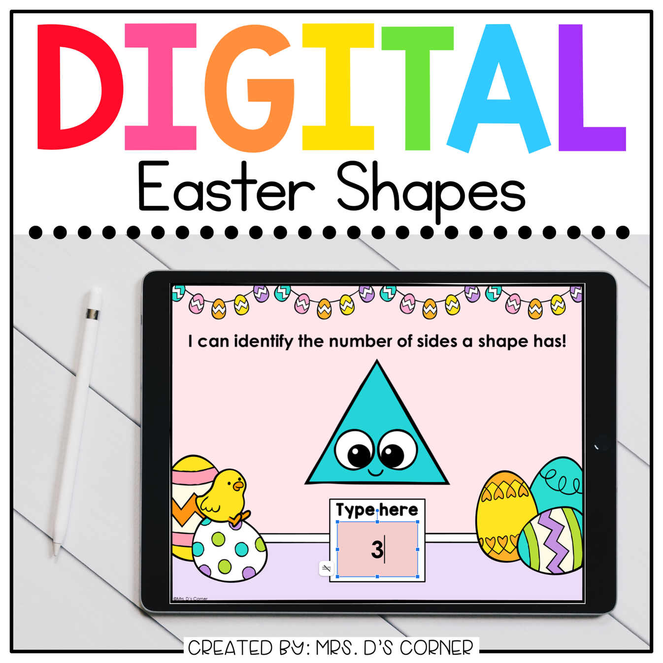 Easter Shapes Digital Activity | Distance Learning – mrsdsshop