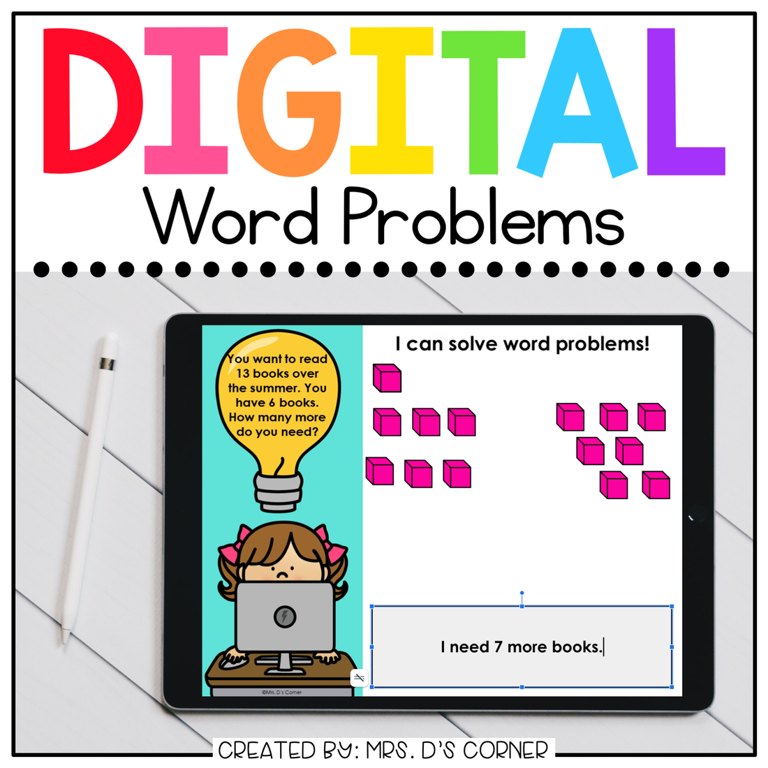 End of Year Word Problems Digital Activity | Distance Learning – mrsdsshop