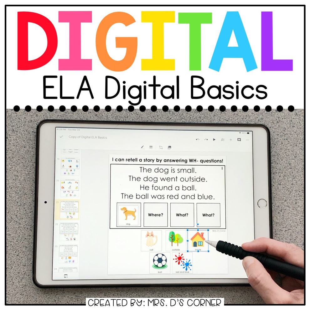 ELA Digital Basics for Special Ed | Distance Learning – mrsdsshop