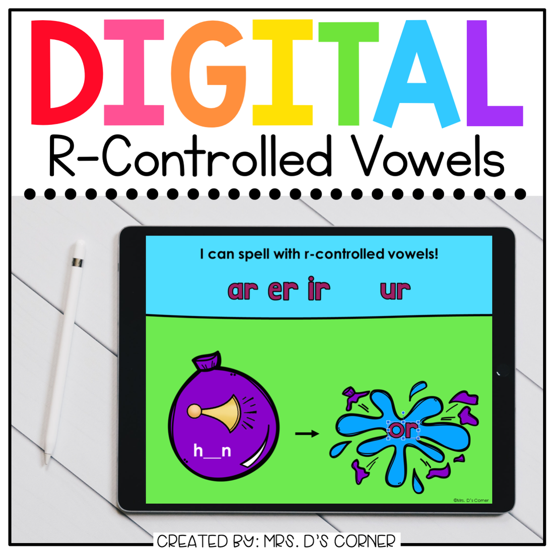 Summer R-Controlled Vowels Digital Activity | Distance Learning – mrsdsshop