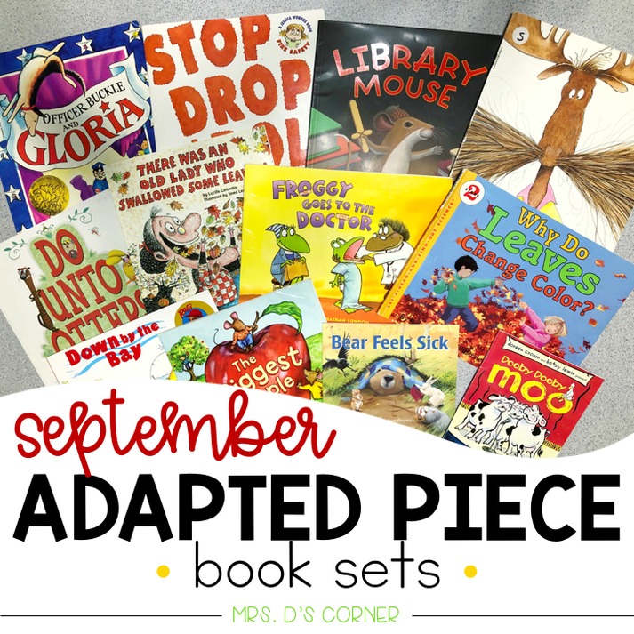 September Adapted Piece Book Set [ 12 book sets included! ] – mrsdsshop