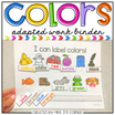 Colors Adapted Work Binder® ( 9 different sets of workpages ) – mrsdsshop
