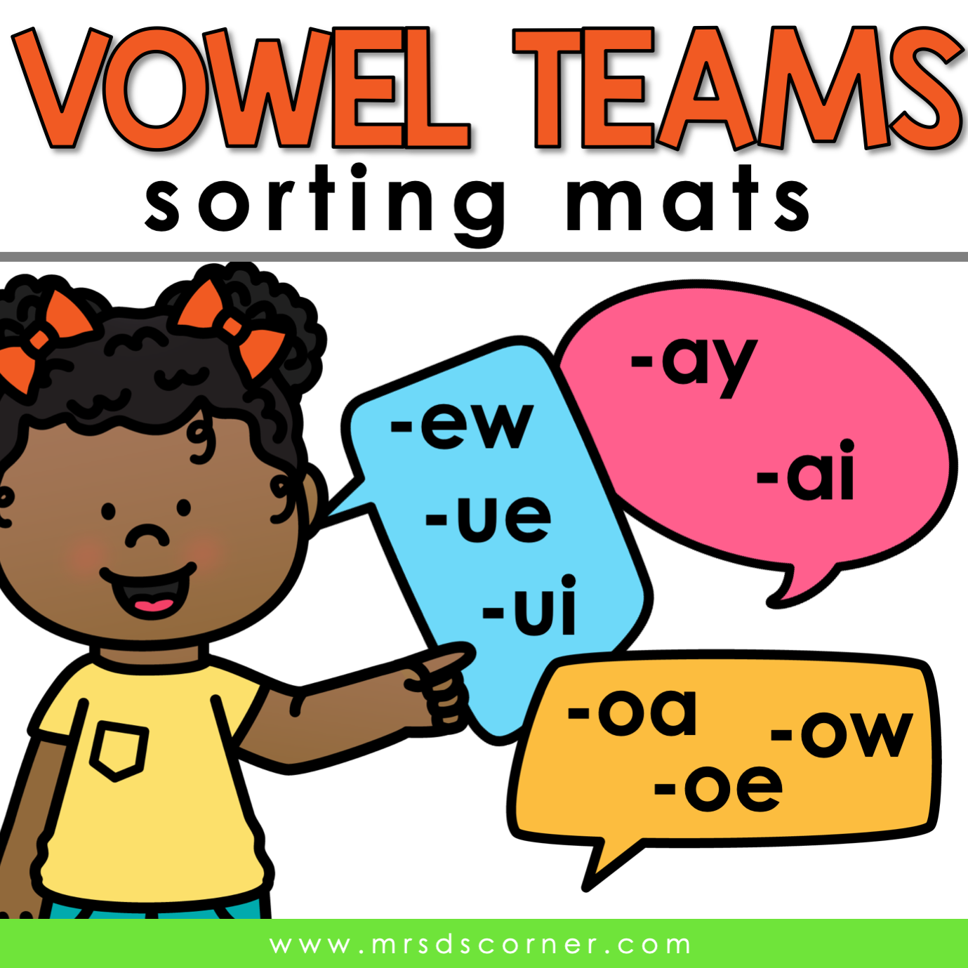 Long Vowel Sorting Mats [5 mats!] for Students with Special Needs ...