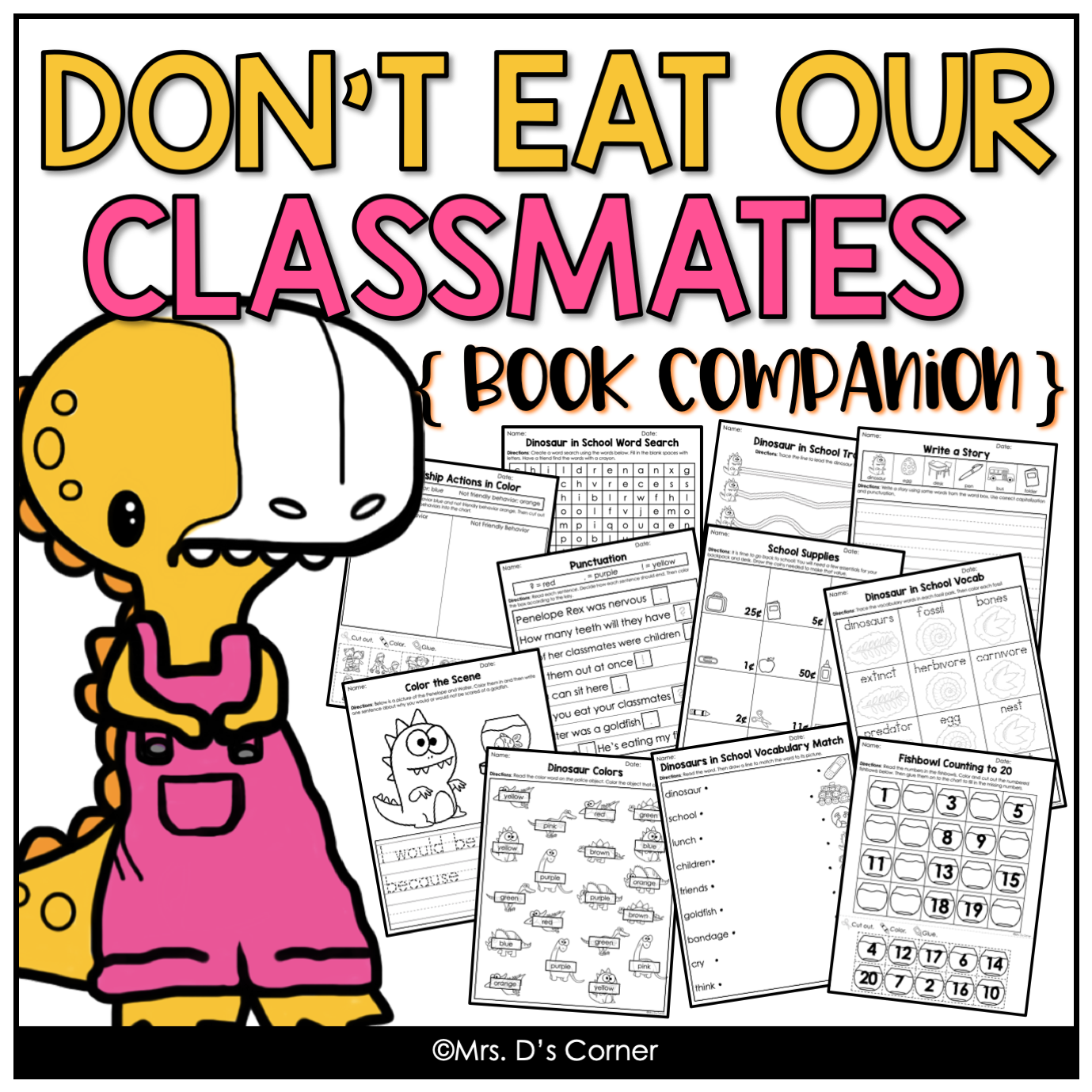 Don't Eat Our Classmates Book Companion [ Craft, Writing, and Visual R ...