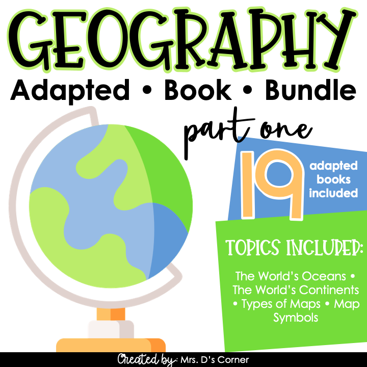 Geography Part 1 Adapted Book Bundle [Level 1 and 2] | Geography Books ...