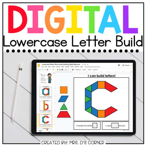 Digital Lowercase Letter Building Activity | 3 Alphabet Activities ...