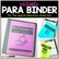 Para Binder for the Special Education Classroom | Paraprofessional Bin ...