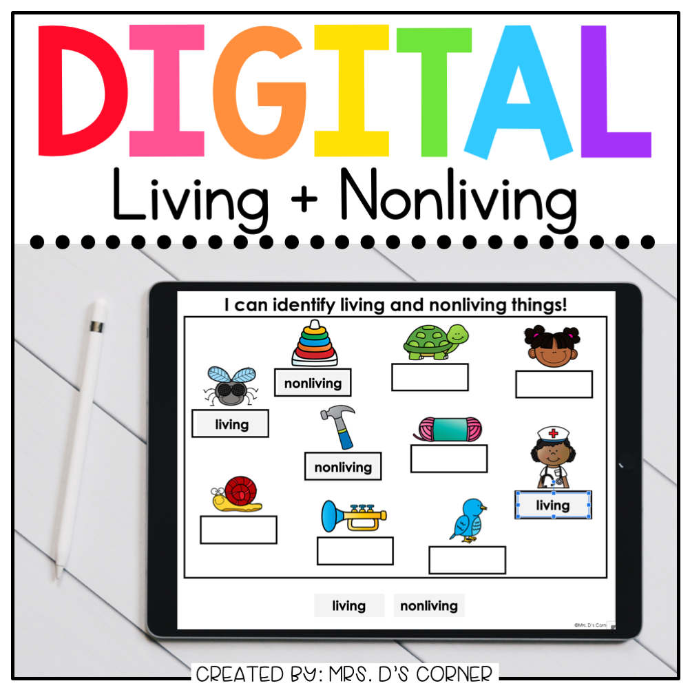 Living and Nonliving Digital Basics for Special Ed | Distance Learning ...