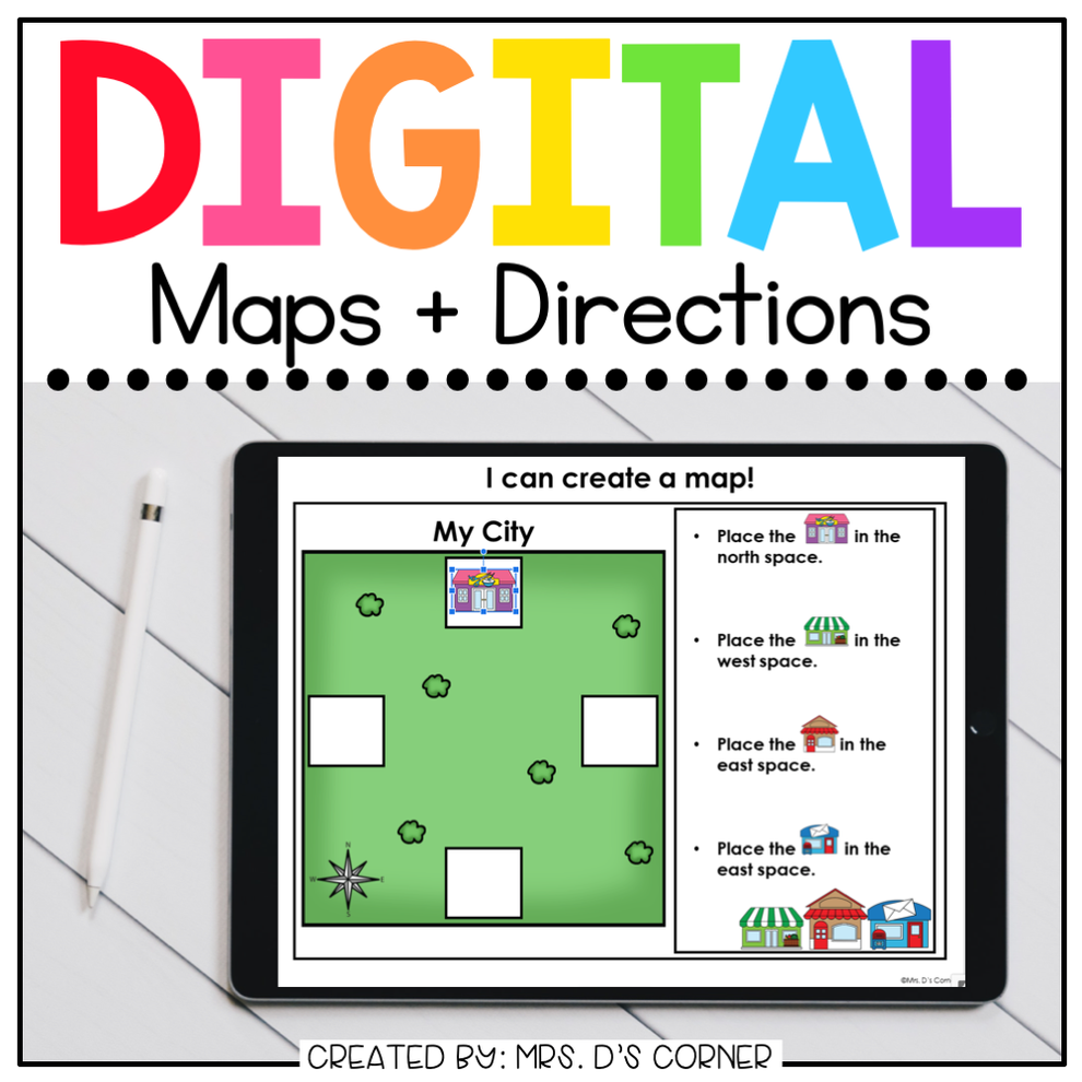 Maps Digital Basics for Special Ed | Distance Learning – mrsdsshop