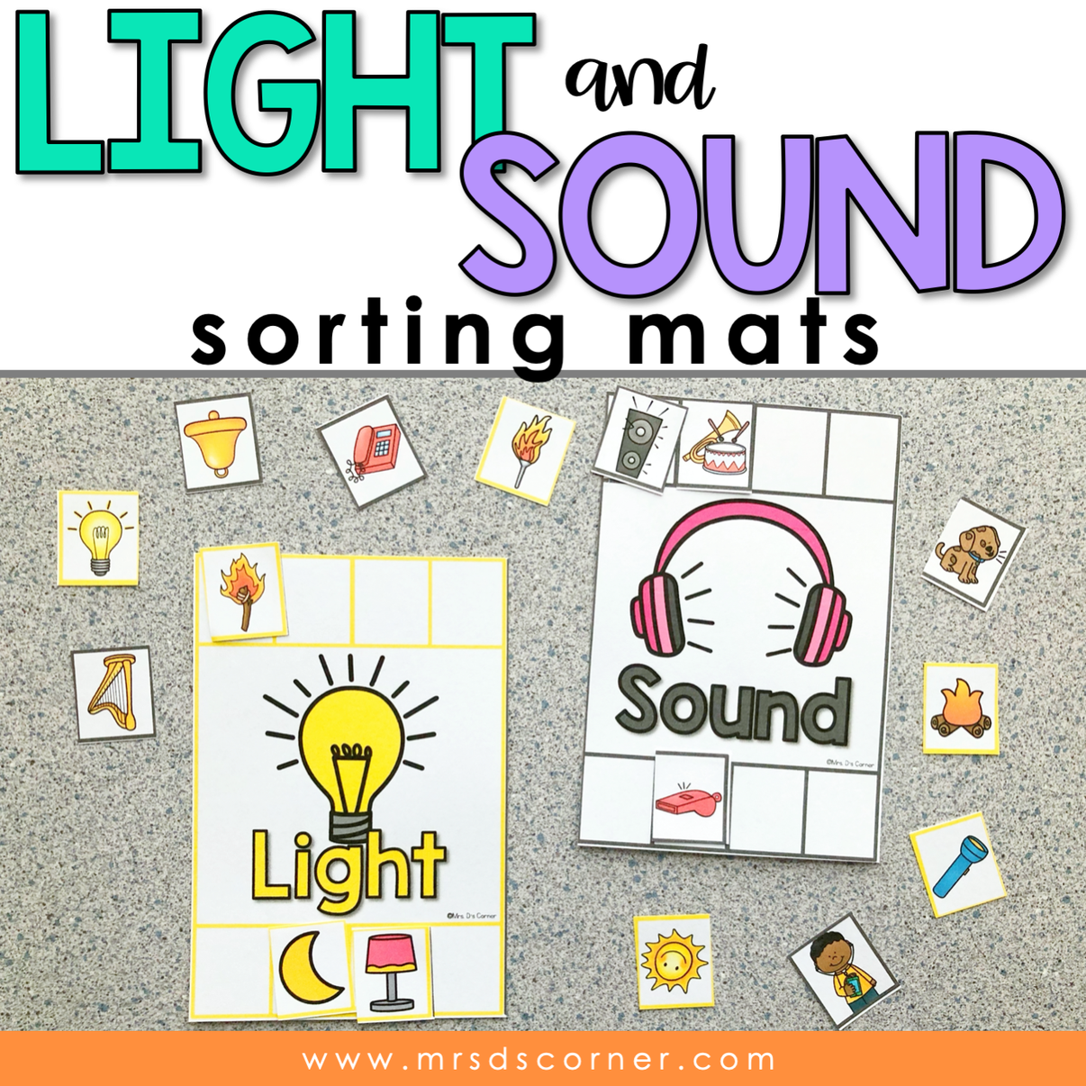 Light and Sound Sorting Mats [2 mats included] | Light and Sound Activ ...