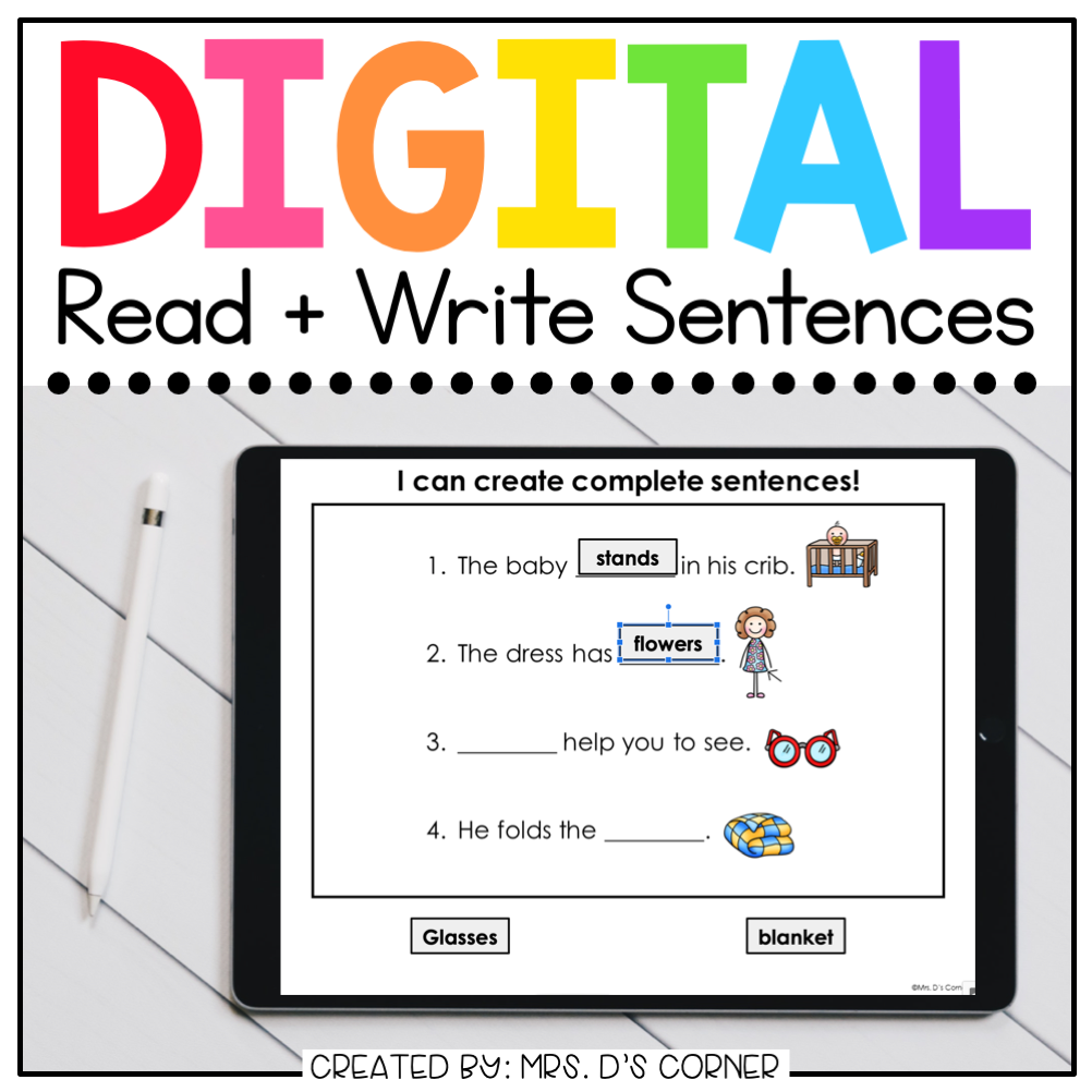 Form a Sentence + Comprehension Digital Basics for Special Ed |Distanc ...