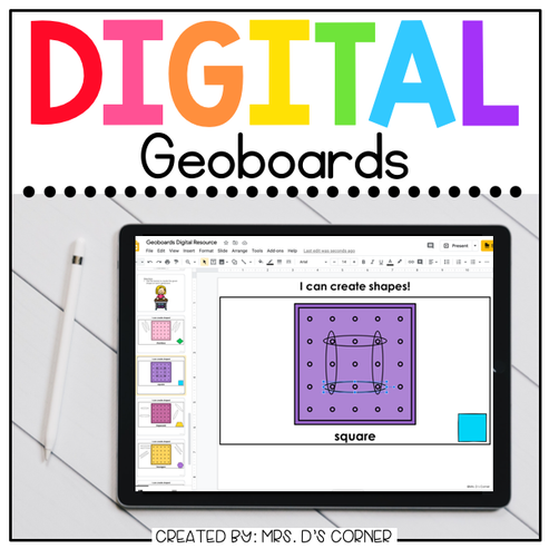 Digital Geoboard | Digital 2D Shapes Activity – mrsdsshop