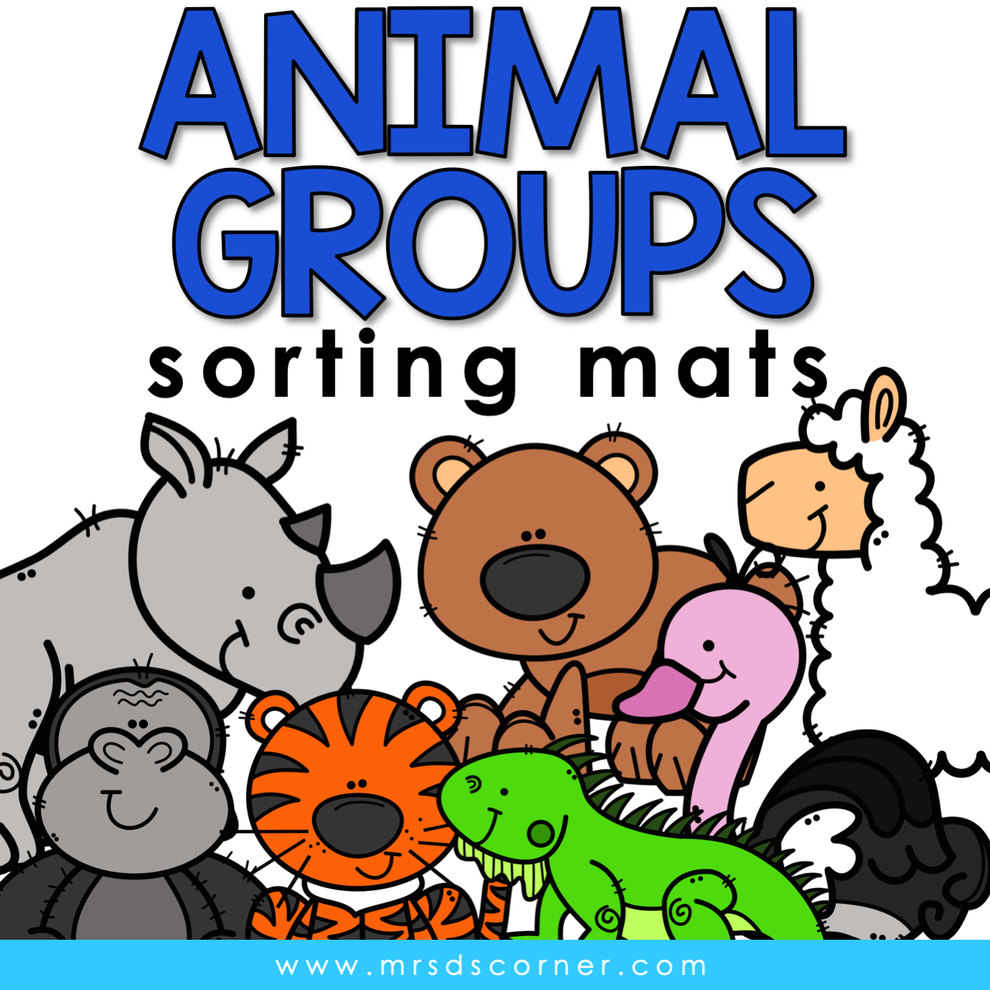 Animal Groups Sorting Mats | Animal Groups Reader + Sorting Activity ...