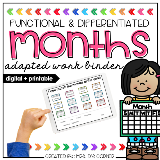 Months of the Year Adapted Work Binder® | Distance Learning – mrsdsshop