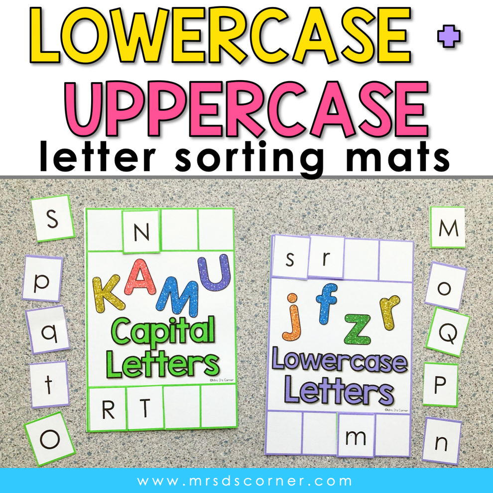 Lowercase and Uppercase Letter Sorting Mats [2 mats included] | Letter ...