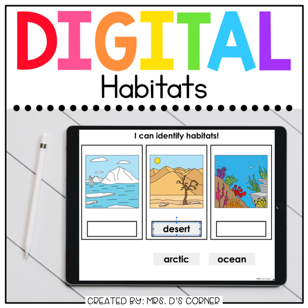Habitats Digital Basics for Special Ed | Distance Learning – mrsdsshop