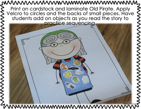 Old Pirate Swallowed a Map Book Companion [4 different activities ...