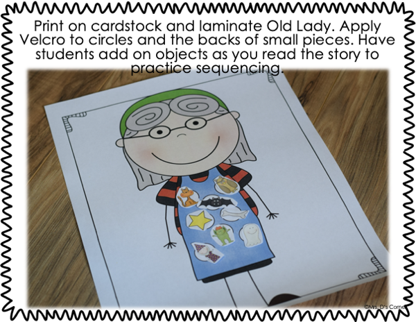 Old Lady Swallowed a Cactus Book Companion [4 different activities ...