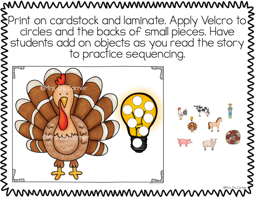 Turkey Trouble Book Companion – mrsdsshop