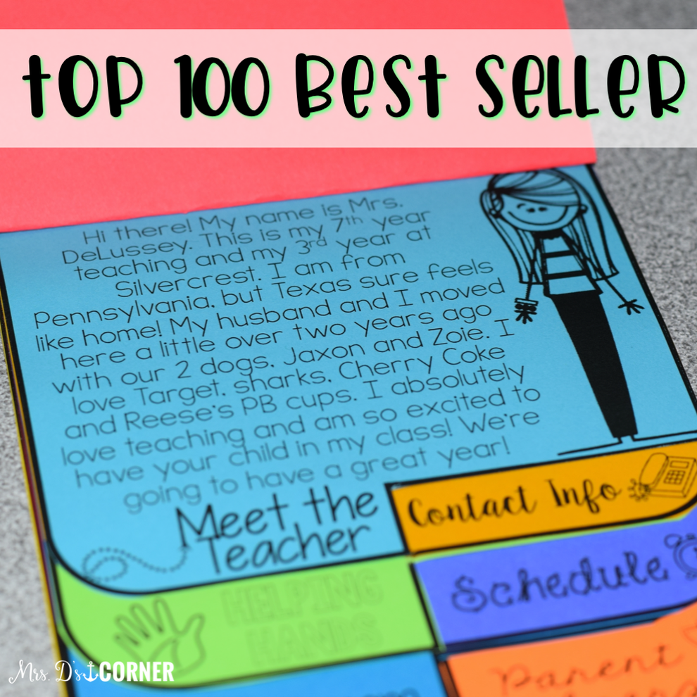 Editable Parent Handbook | Dual Tab Flip Book – mrsdsshop