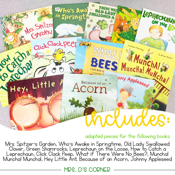 March Adapted Piece Book Set [12 book sets included!] – mrsdsshop