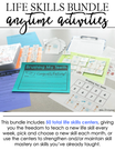 Anytime Activity Bundle | Life Skills Curriculum | Life Skills Centers ...
