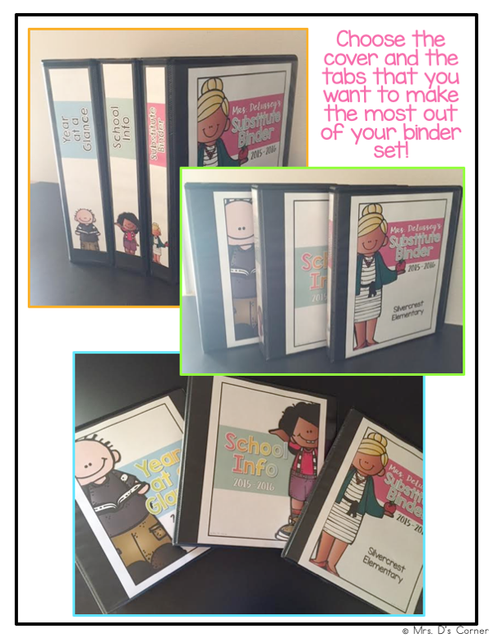 Substitute Binder EDITABLE [for Short and Long Term Subs] Melonheadz ...