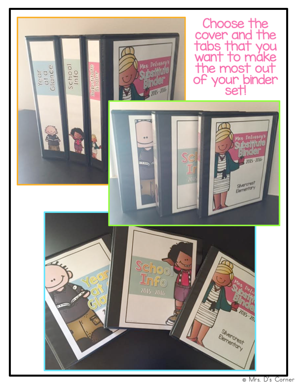 Substitute Binder EDITABLE [for Short and Long Term Subs] Melonheadz ...