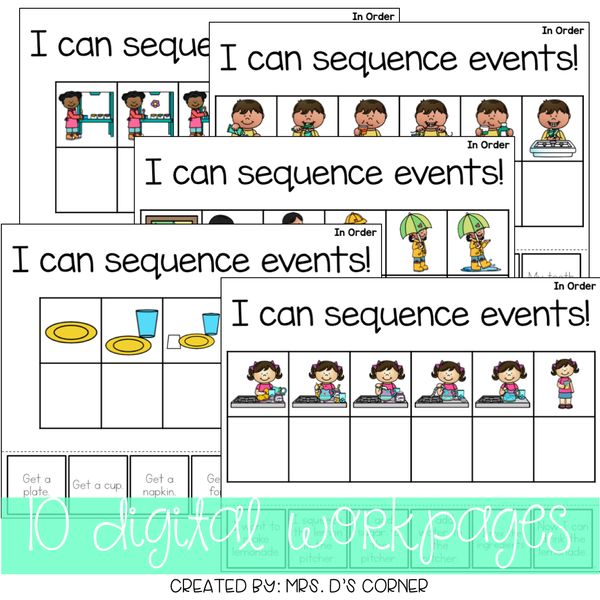 DIGITAL Adapted Work Binder ( Sequencing ) – mrsdsshop