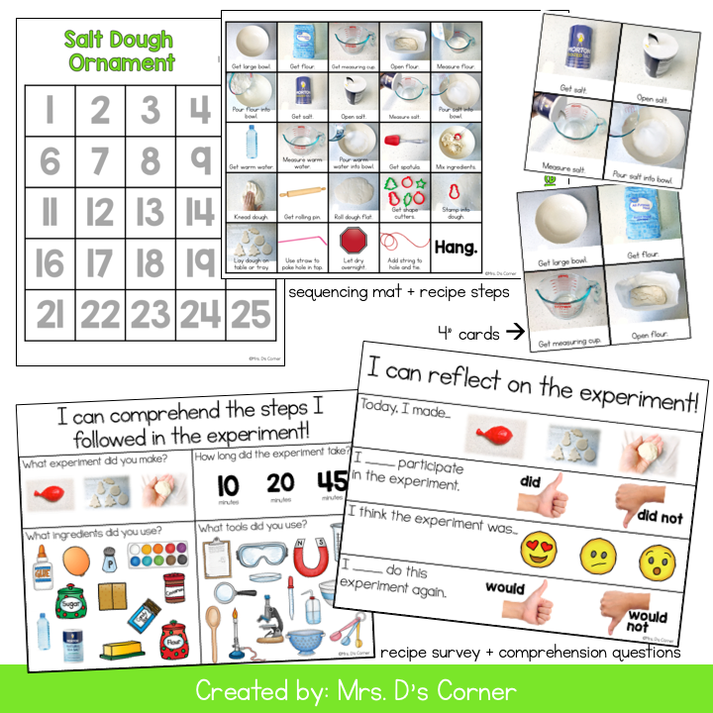 Salt Dough Ornament Visual Recipe | No Bake Salt Dough Ornament Recipe ...