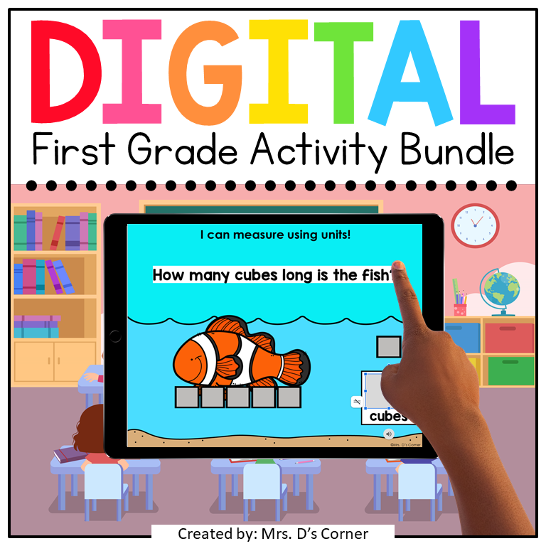 First Grade Standards-Aligned Digital Activity Bundle | Distance Learn ...